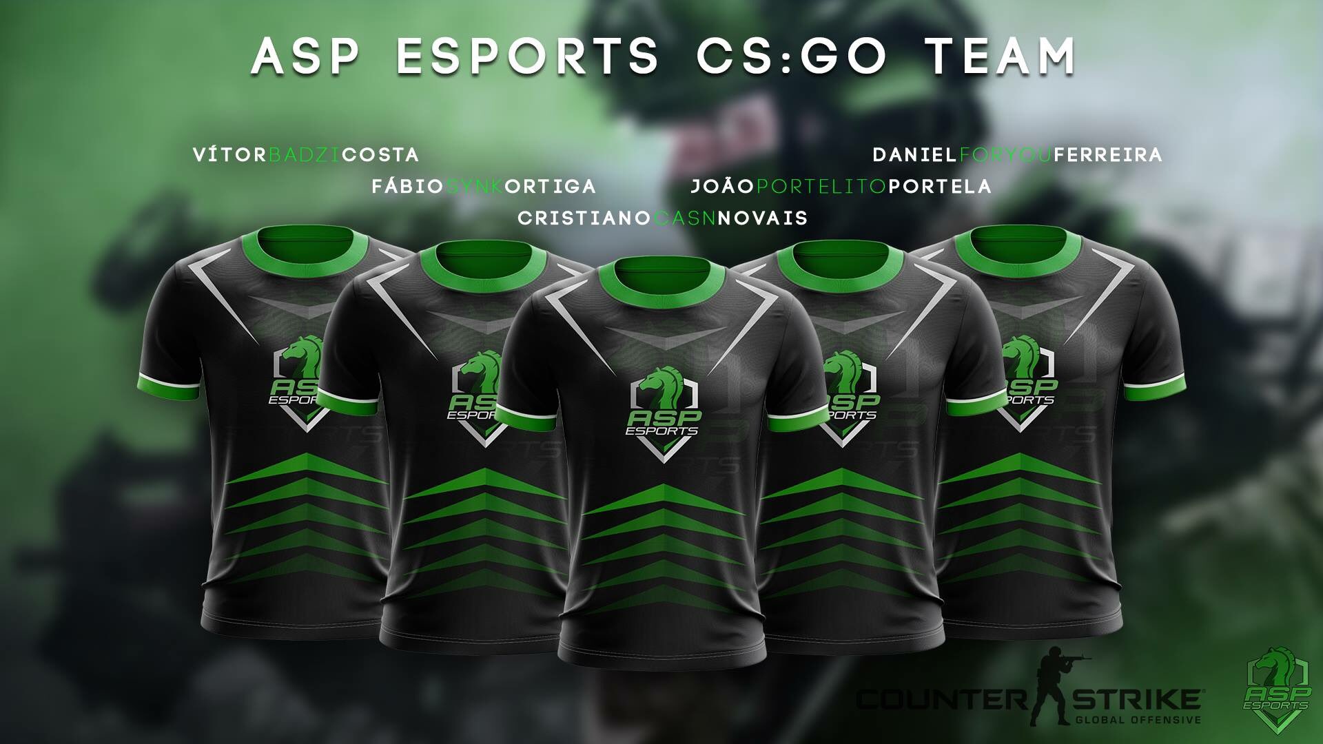 ASP Esports apresentam o seu novo lineup de CS:GO - Fraglíder